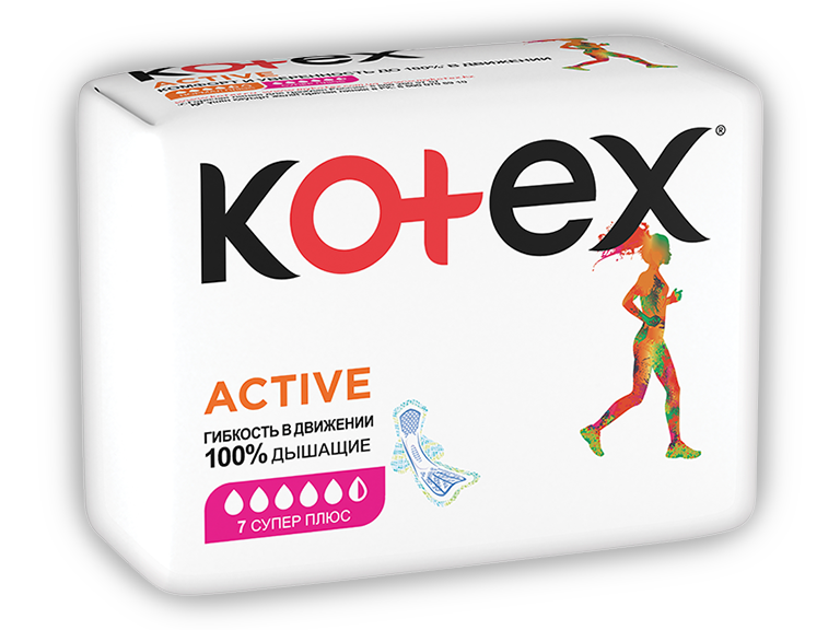 Kotex Active სუპერი| Kotex® საქართველოს