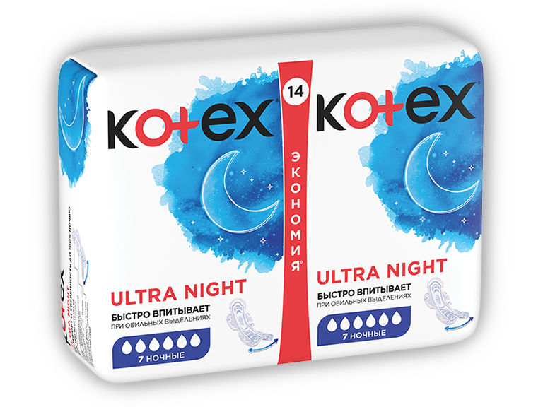 Kotex Ultra ღამის DUO| Kotex® საქართველოს